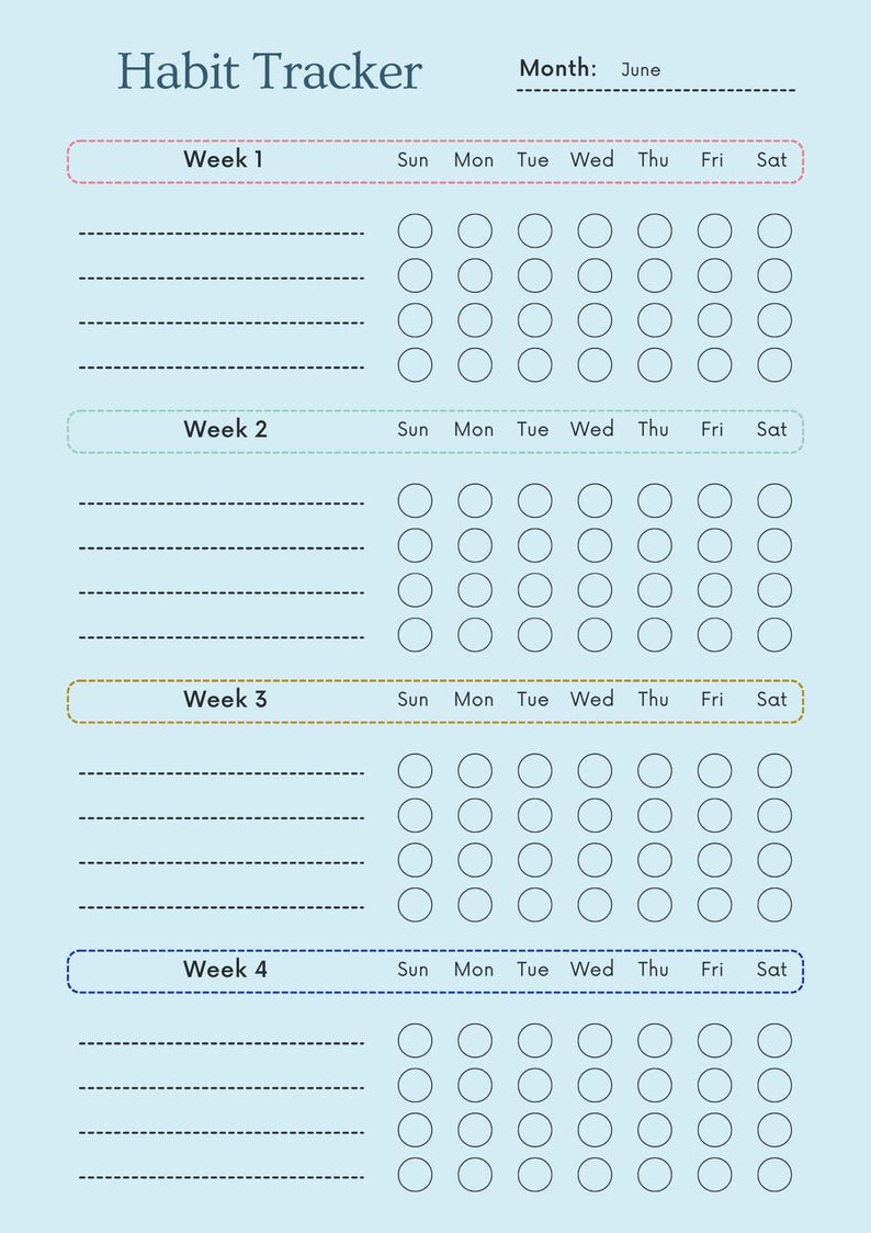 Bad Habit Tracker - Etsy