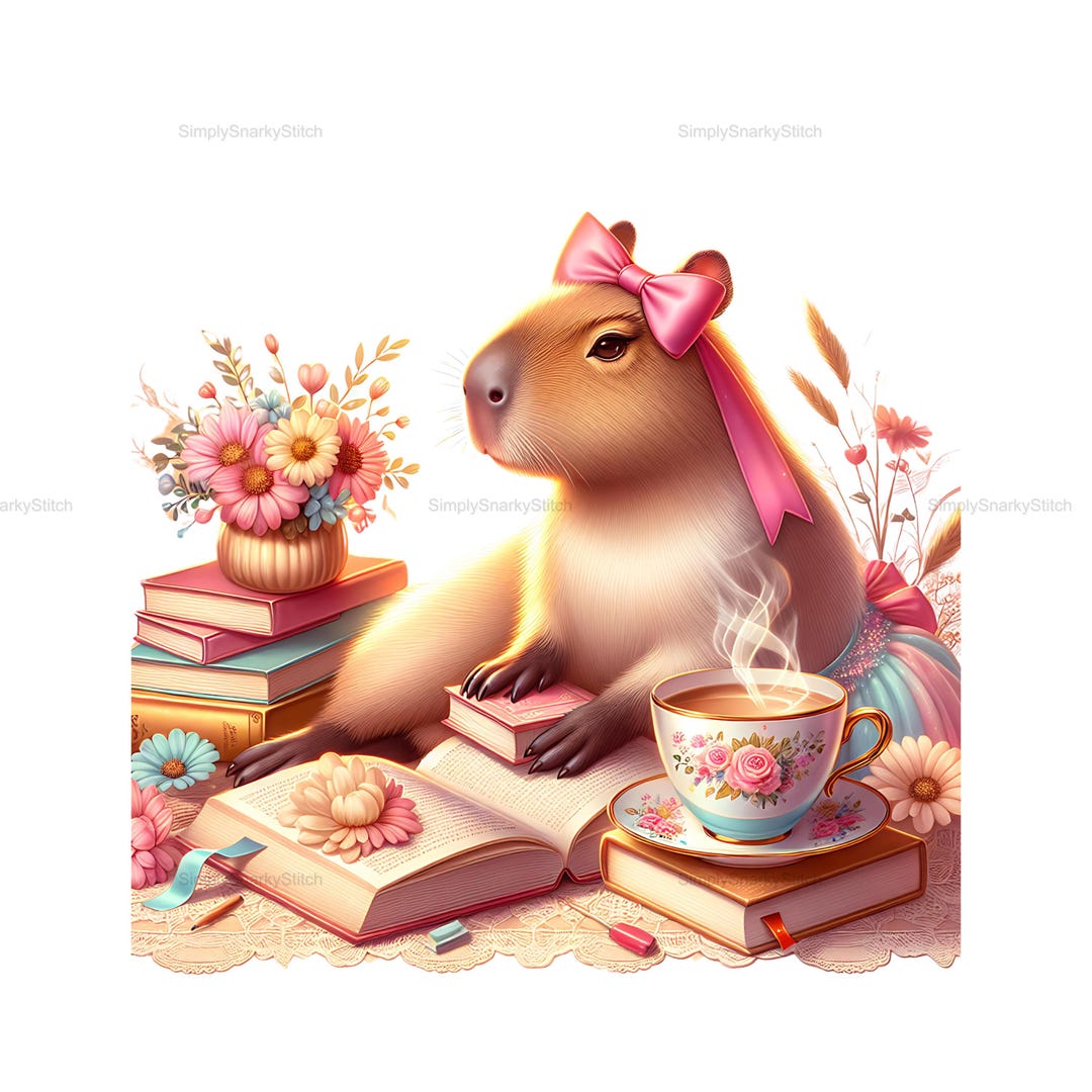 Capybara PNG, Hippie Aesthetic PNG, Capybara Sublimation Western PNG ...