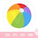 Beach Ball SVG, Beach SVG, Summer Vacation SVG Eps Dxf Png - Etsy