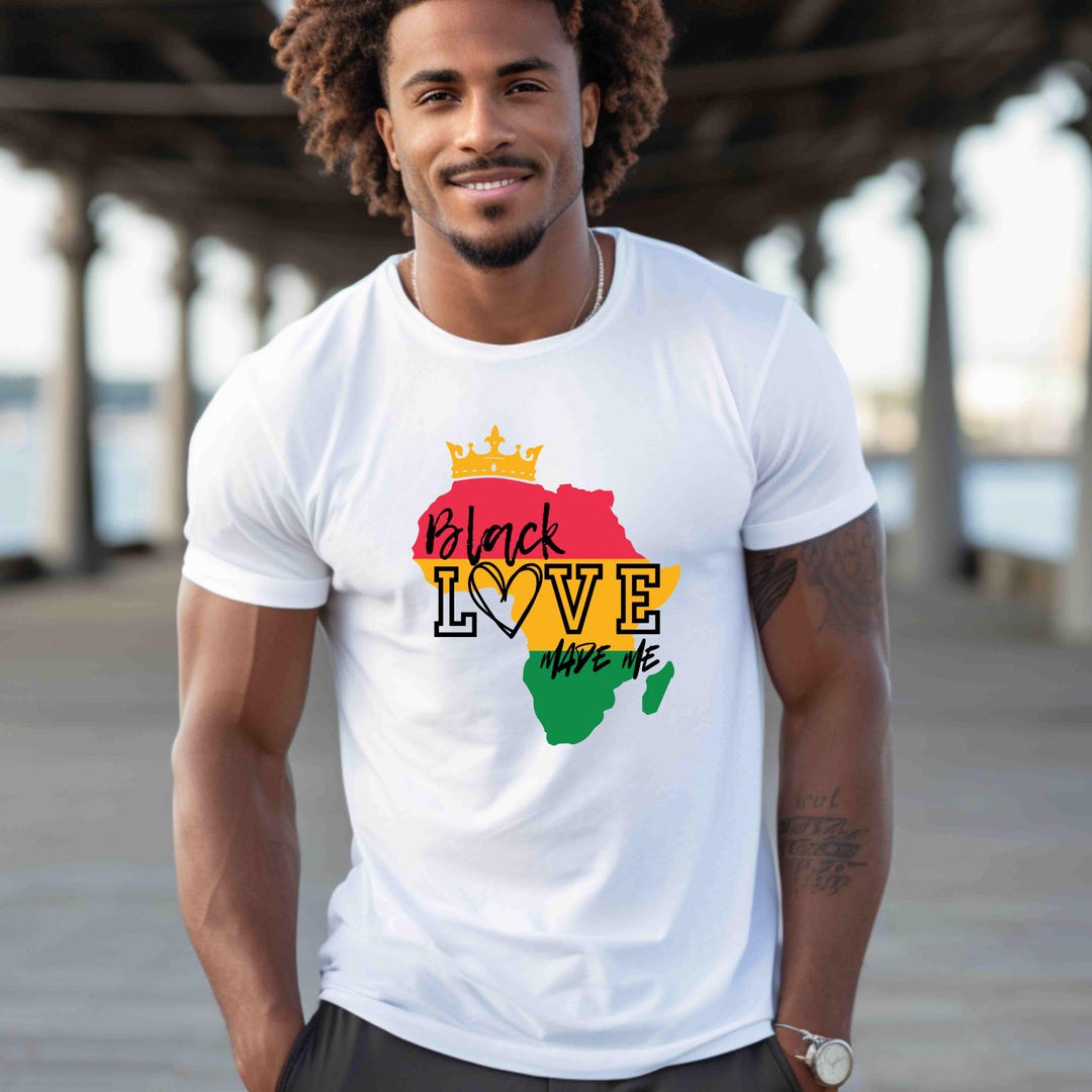 Black Love Made Me PNG | Afrocentric Africa Map Digital Download ...