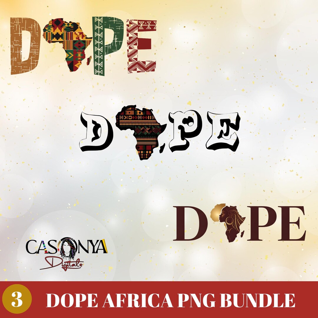 DOPE Africa PNG Bundle, Black History Afrocentric Sublimation Designs ...