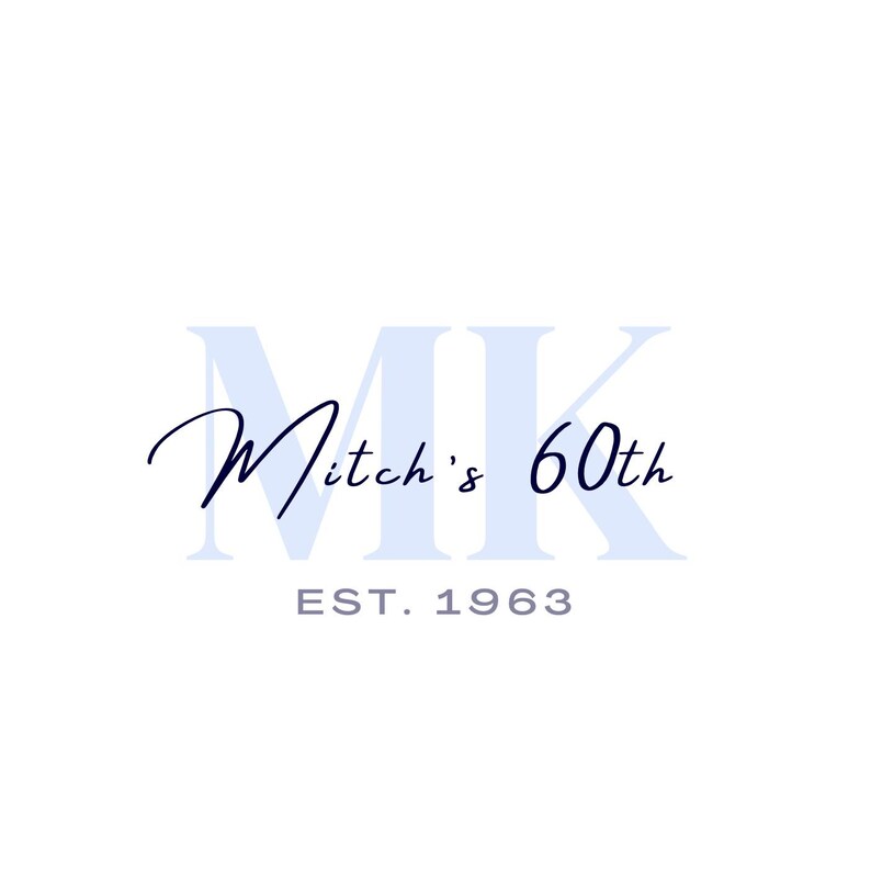 60th Birthday Logo - Etsy