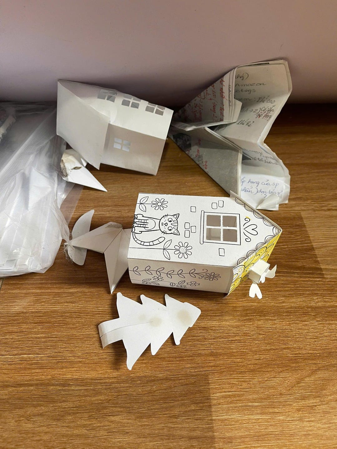 Miniature Paper Craft Village – Handmade Recycled Models - Etsy