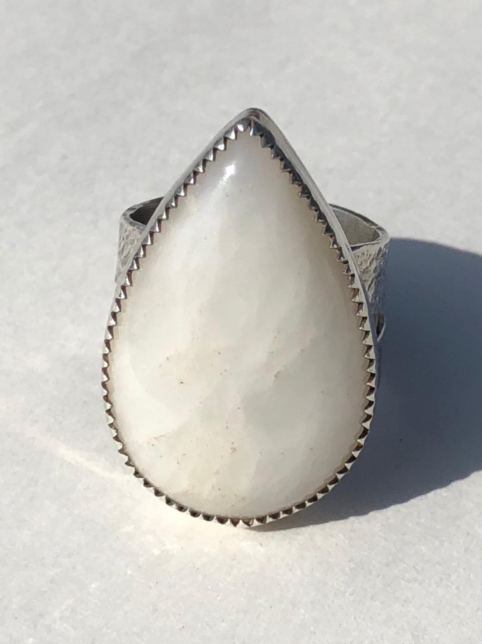 Milk Quartz Ring- White Stone, Milk Quartz Ring, Quartz, Gemstone ...