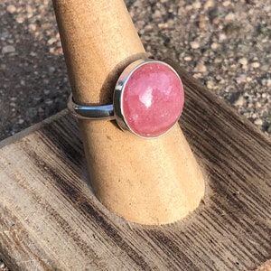 Molly Ring Rhodochrosite Ring, Inner Earth Jewelry, Pink Stone ...