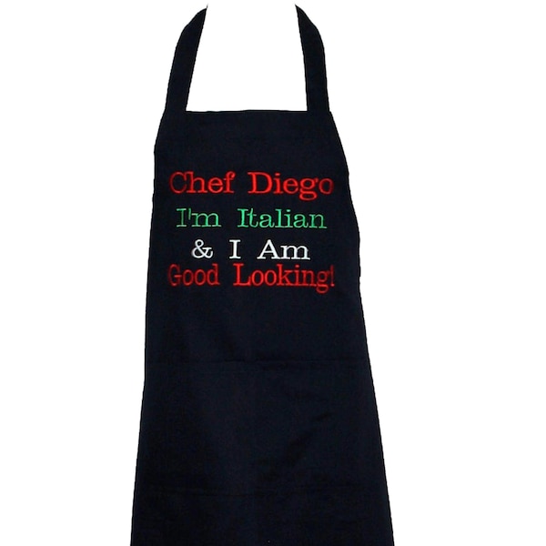 Custom Italian Flag Apron - Etsy