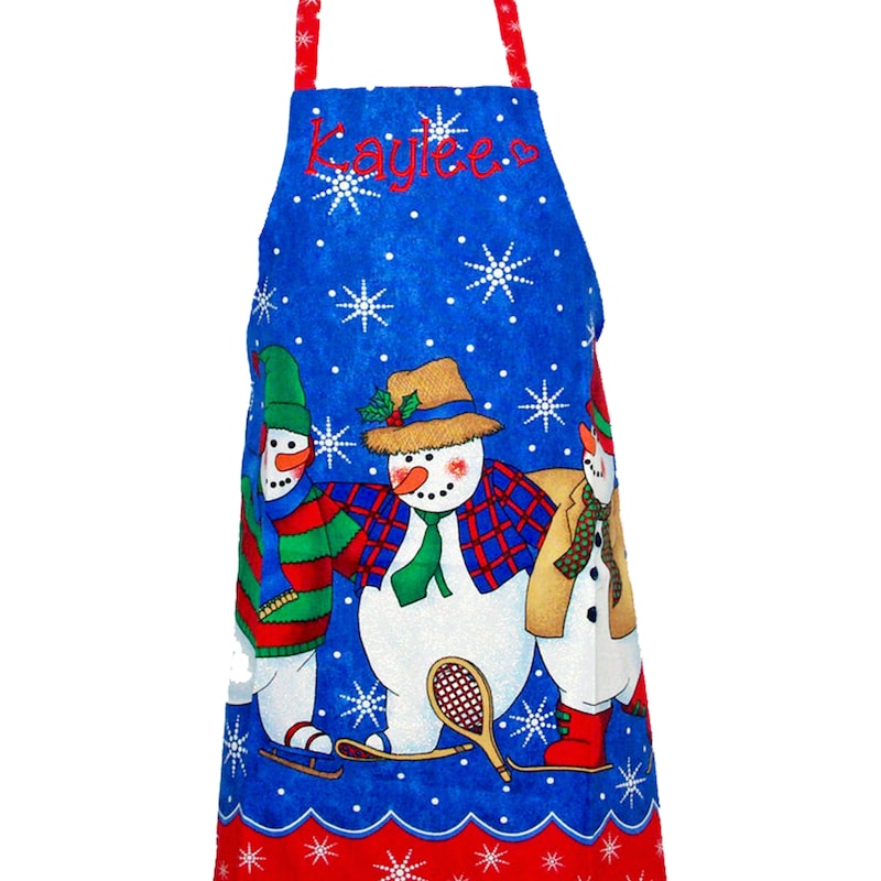 Snowman Apron - Etsy