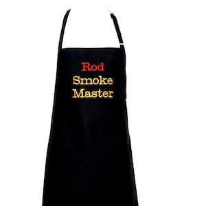 Smoke Master Apron, Smoke Pit Cooker, Meat Smoker, Custom Gift, Dad ...