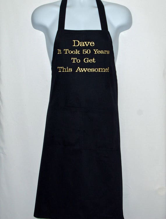 50th Birthday Apron 60th 40th Any Age Custom Birthday | Etsy