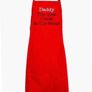 Best Cook World Long Apron, Custom Birthday, Fathers Day Gift, Dad ...