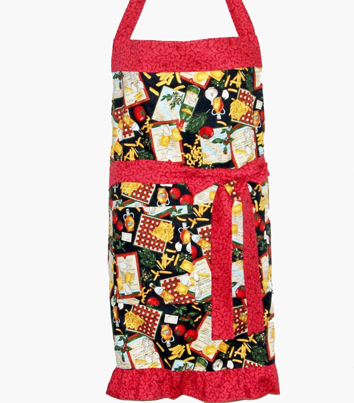 Italian Apron Full Length Taste Italy Cooking Wine Pasta | Etsy