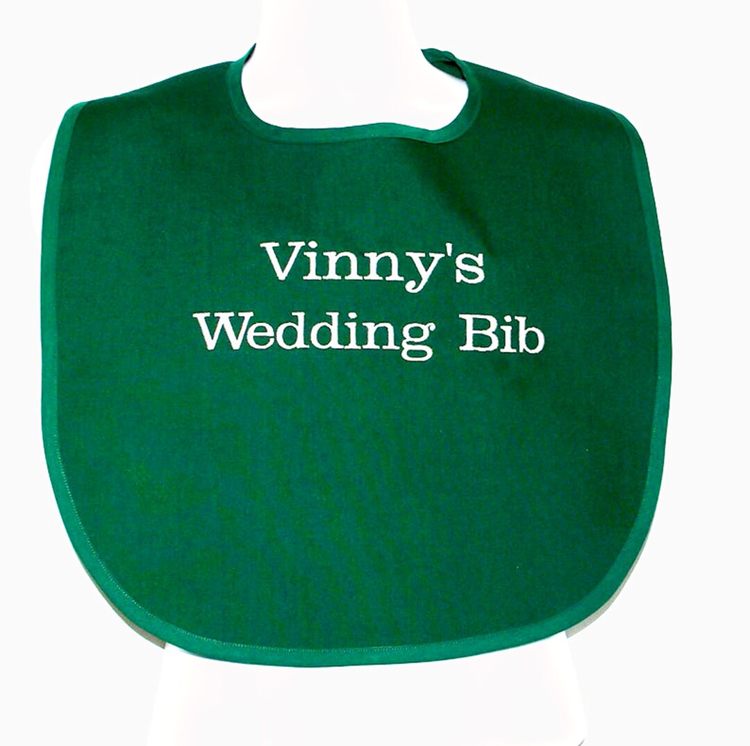 Adult Wedding Day Bib, Personalized Gag Gift for Bride, Groom, Bachelor ...