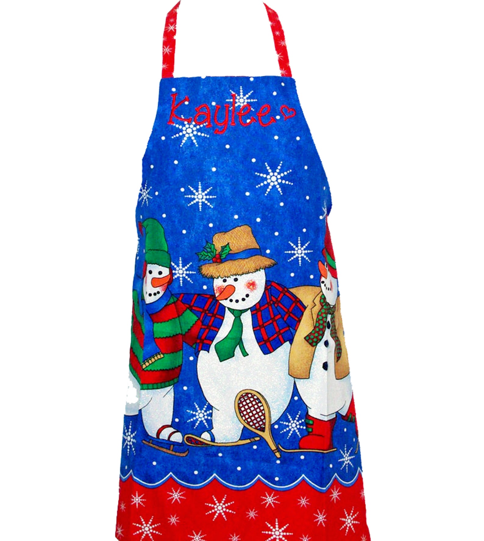 Snowmen Apron, Winter, Christmas Custom Birthday Gift, Mom, Wife ...