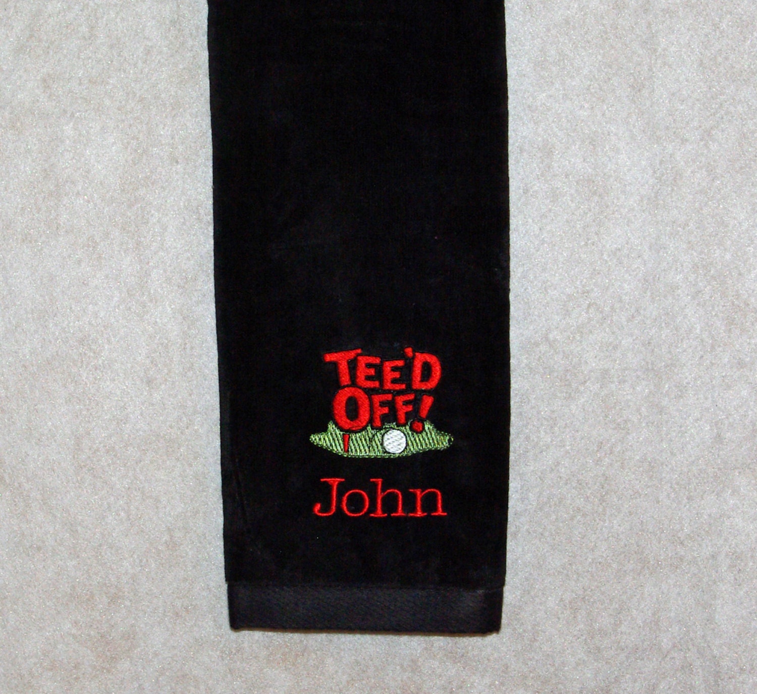 Teed Off Golf Towel Custom Personalized With Name Funny Gift | Etsy