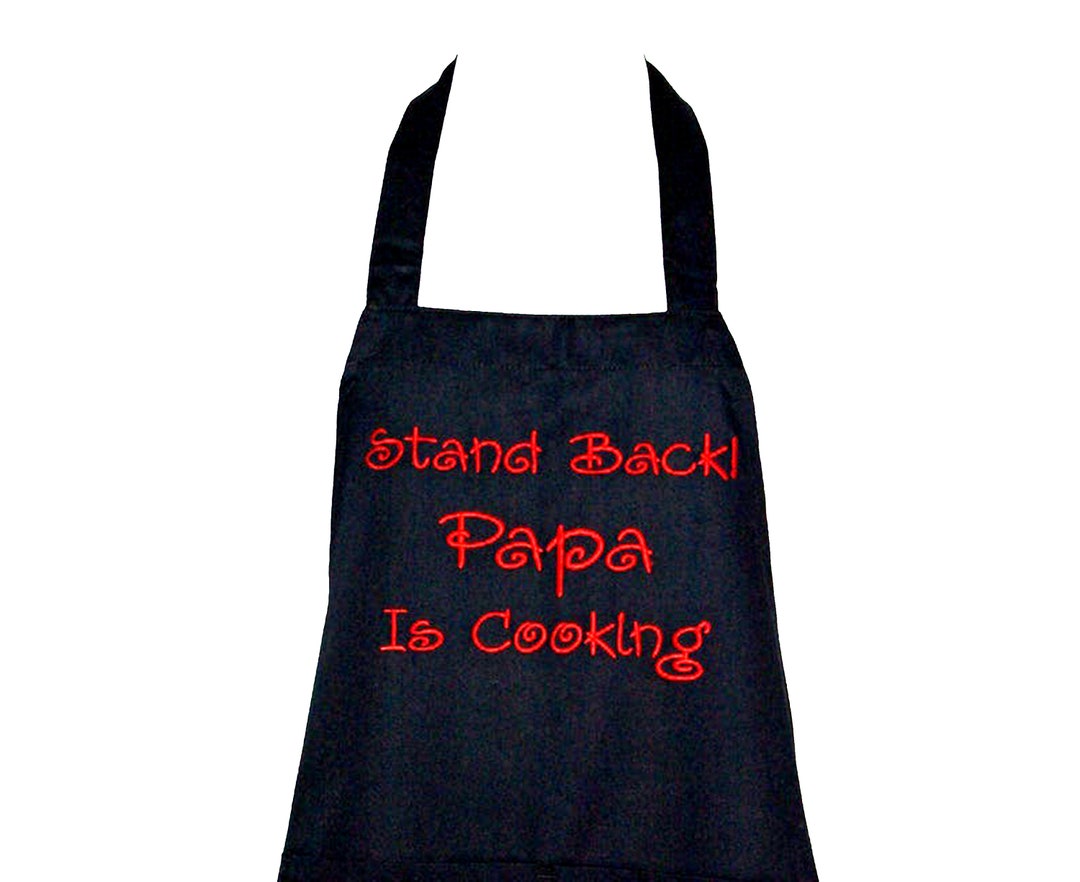 Papa Apron, Funny, Stand Back, Cooking, Custom Birthday Gift ...