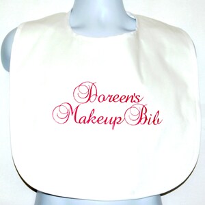 Adult Makeup Bib, Custom Funny Birthday Bridal Bachelorette, Shower ...