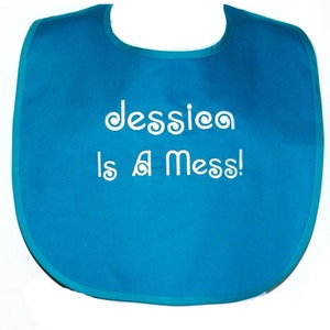 Messy Eater Funny Adult Bib, Canvas, is A Mess, Clothing Cover up ...