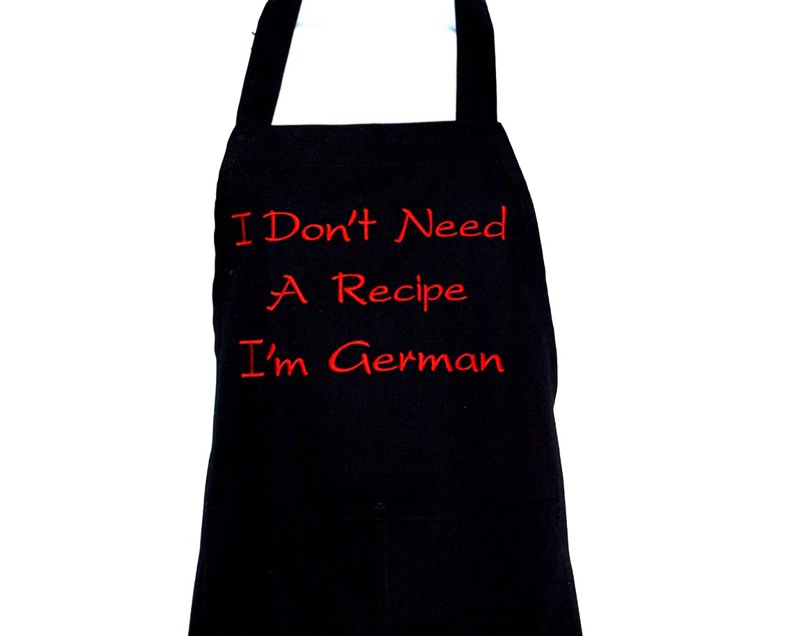 Swiss Apron, Do Not Need Recipe, French, Spanish, Irish, Russian, Fun ...