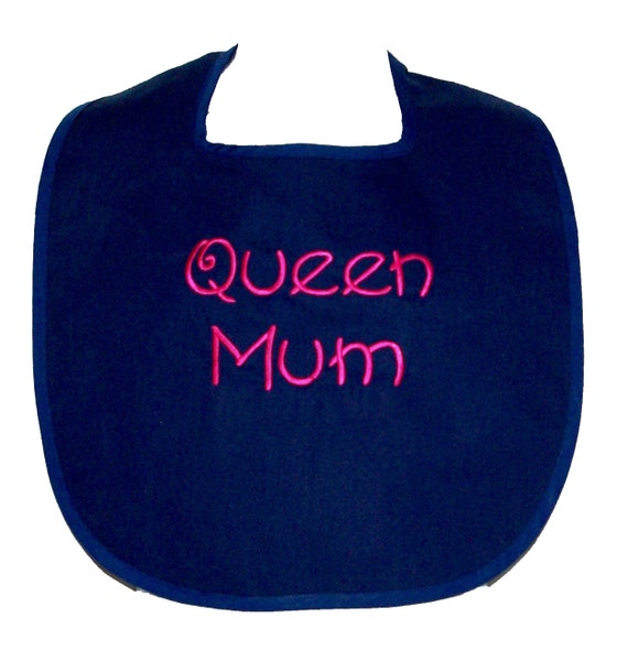 Mom Bib Funny Adult Queen Mum Custom Birthday Gag Gift | Etsy