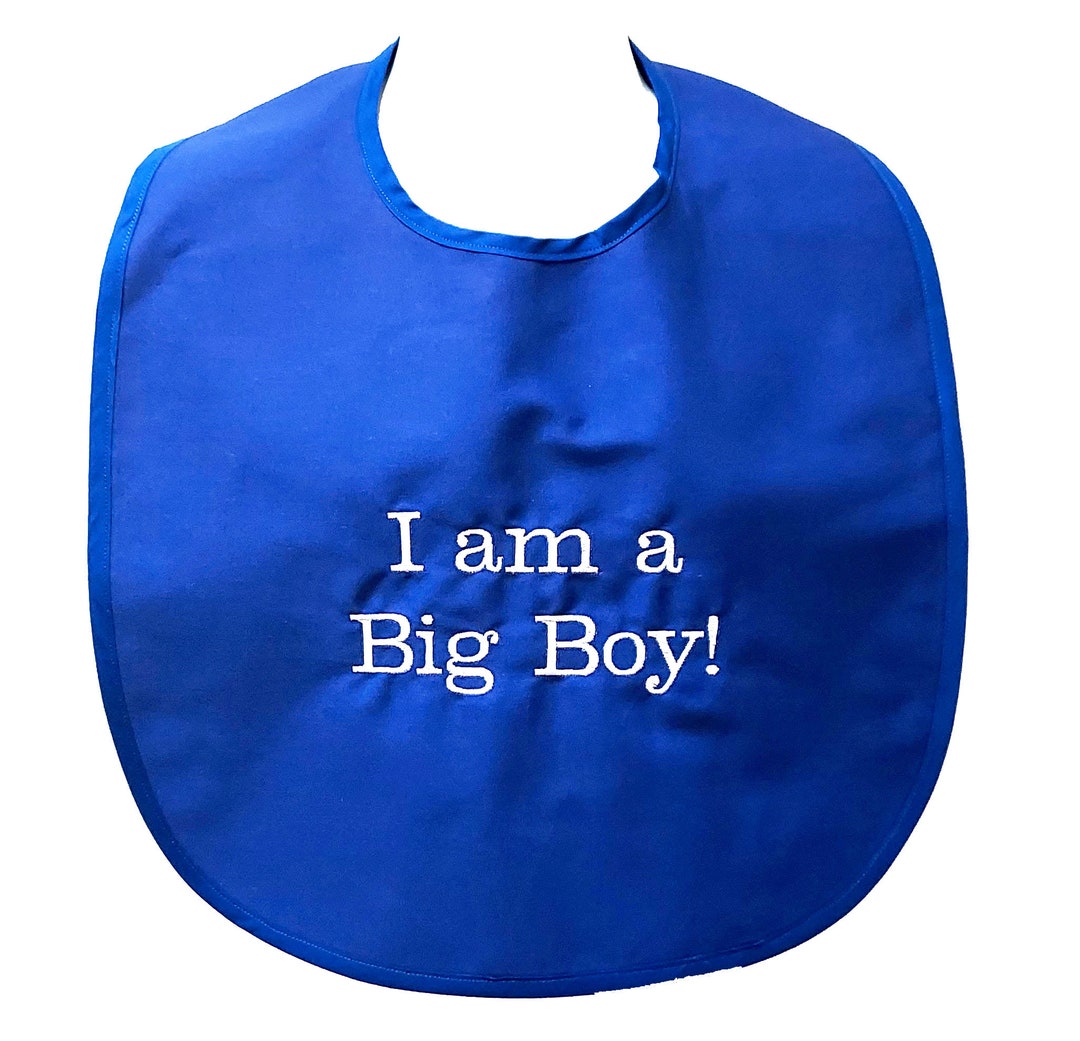 Big Boy Bib, Funny Adult Bib, Custom Birthday Grandparent Gag Gift, Man ...