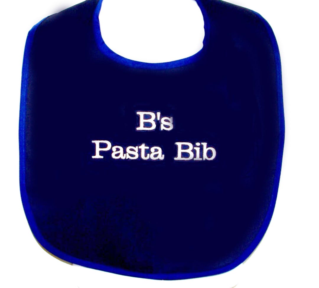Adult Pasta Bib, Funny Gag Gift Exchange, Messy Eater, Personalize With ...