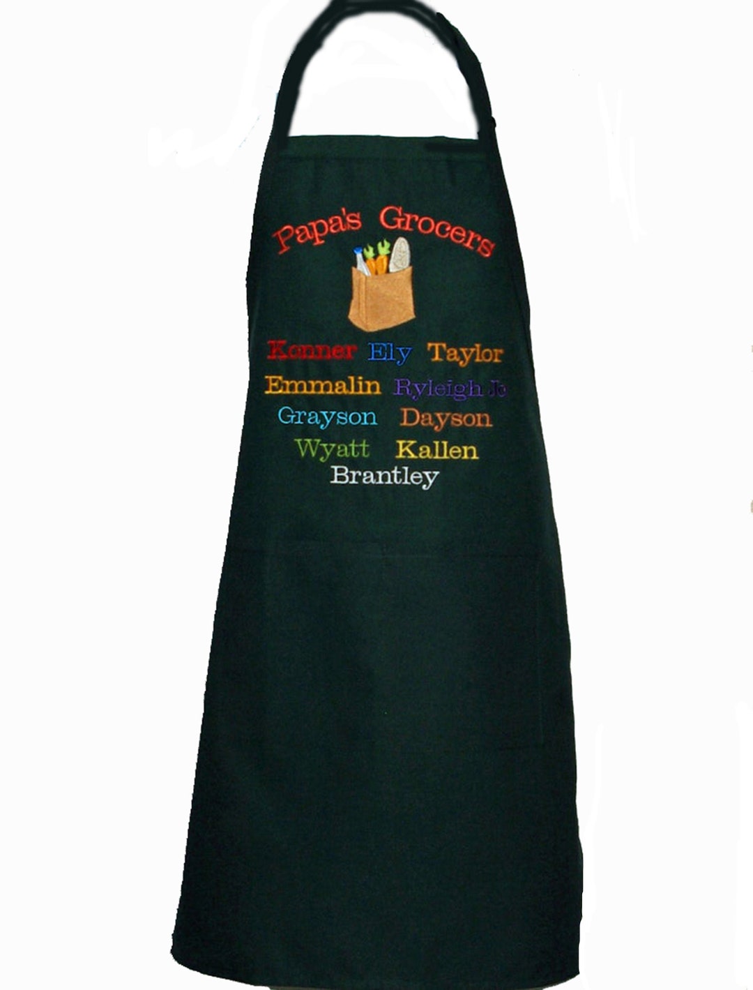 Papa Apron, Grocery Store, Food, Custom Personalize Grandparent Gift ...