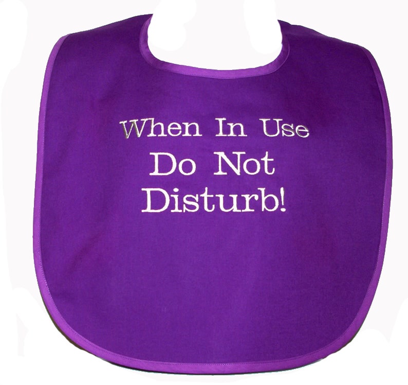 Funny Adult Bib Do Not Disturb Custom Gag Gift Exchange - Etsy