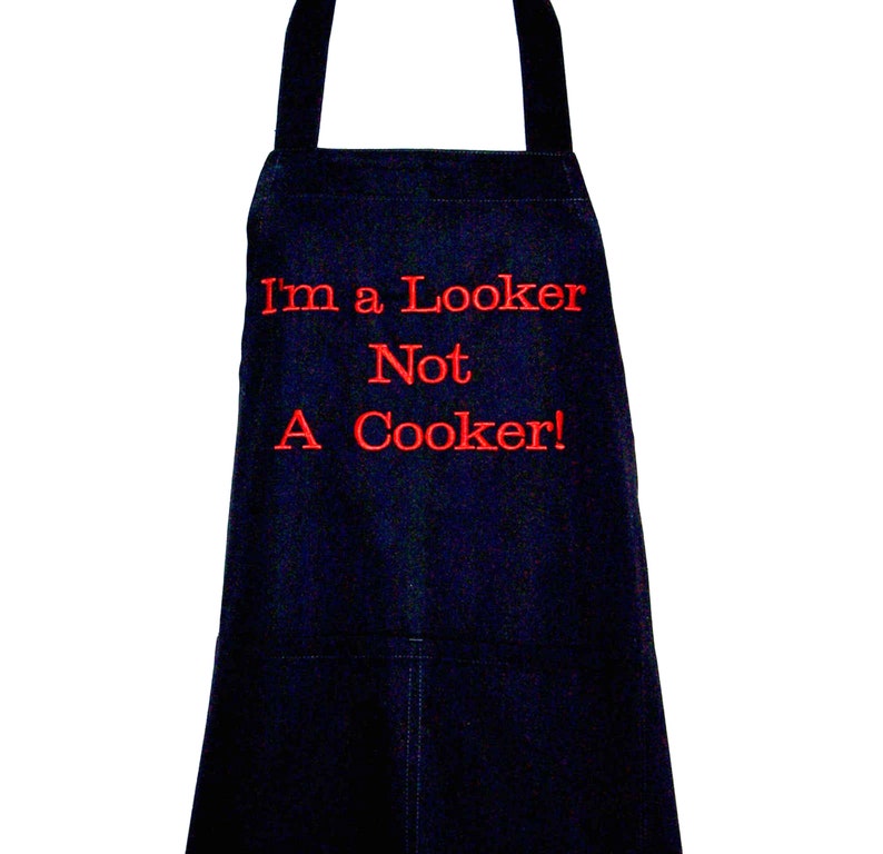 Funny Apron Bad Cook Looker Not Cooker Cotton Kitchen - Etsy