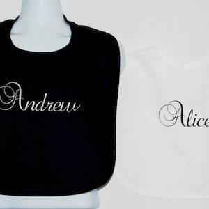 Matching Couples Adult Bib, Bride Groom, Hubby, Wife, Mom, Dad, Grandpa ...