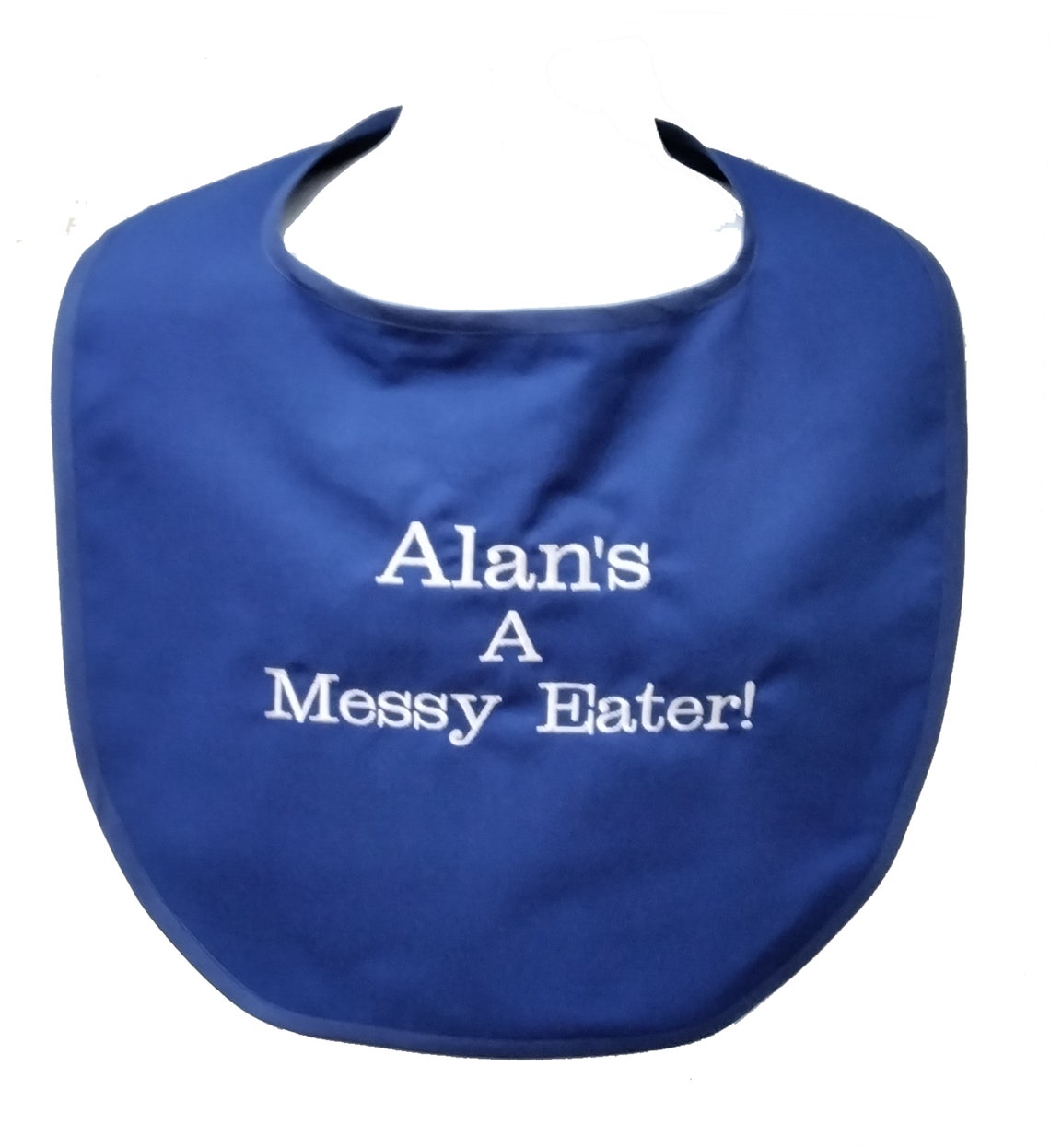 Is A Messy Eater Adult Bib Custom Personalized With Name - Etsy