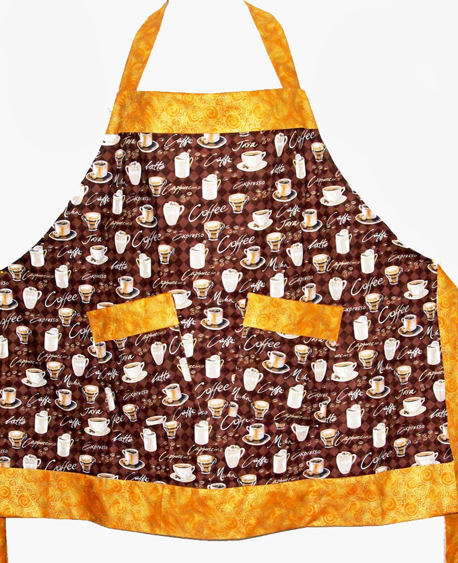 Coffee Brown Apron, Latte, Custom Gift, for Wife, Mom, Friend, Barista ...