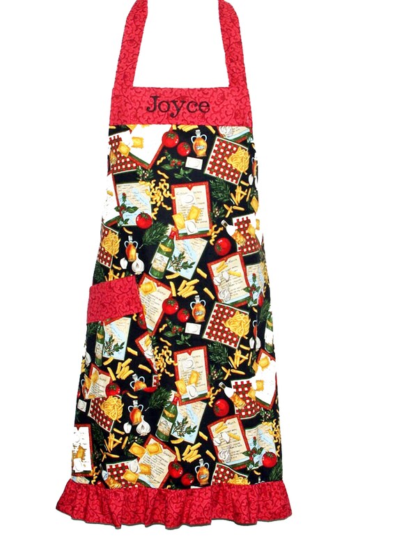 Italian Apron Full Length Taste Italy Cooking Wine Pasta - Etsy