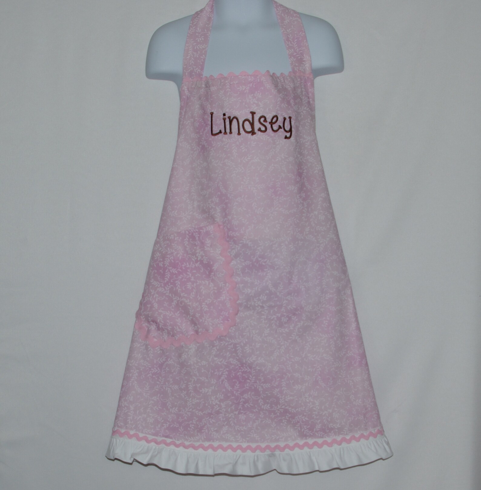Little Girls Pink Apron Gift From Grandparent Apron For | Etsy