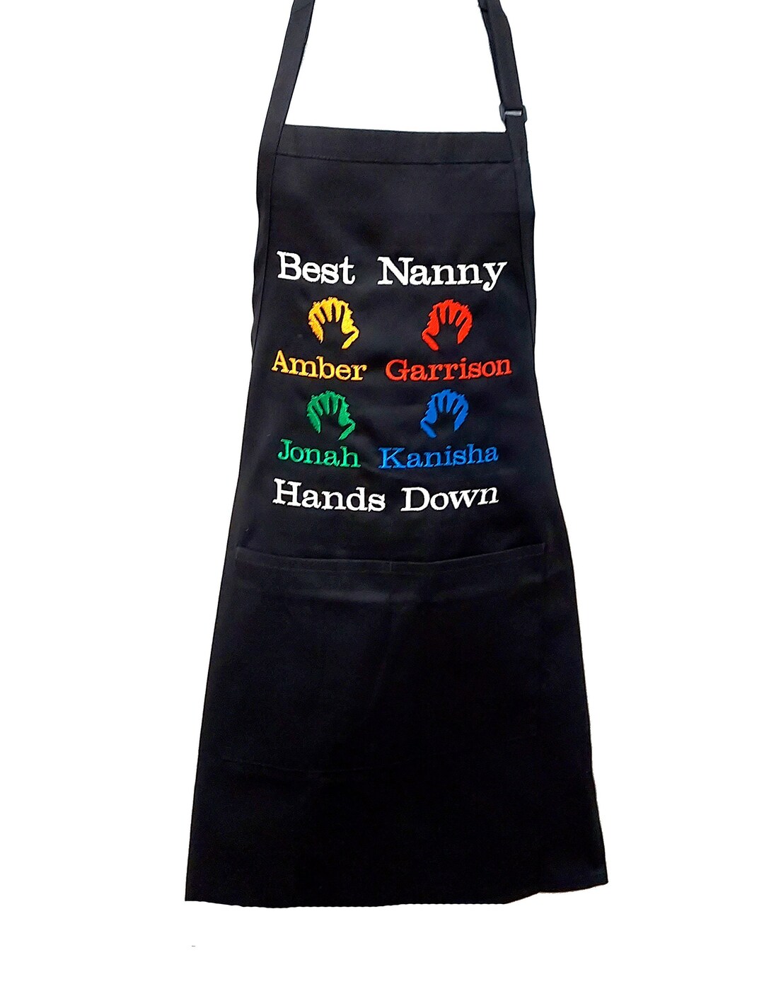 Nanny, Mom Apron, Best Hands Down, Custom Personalize With Four Kids ...