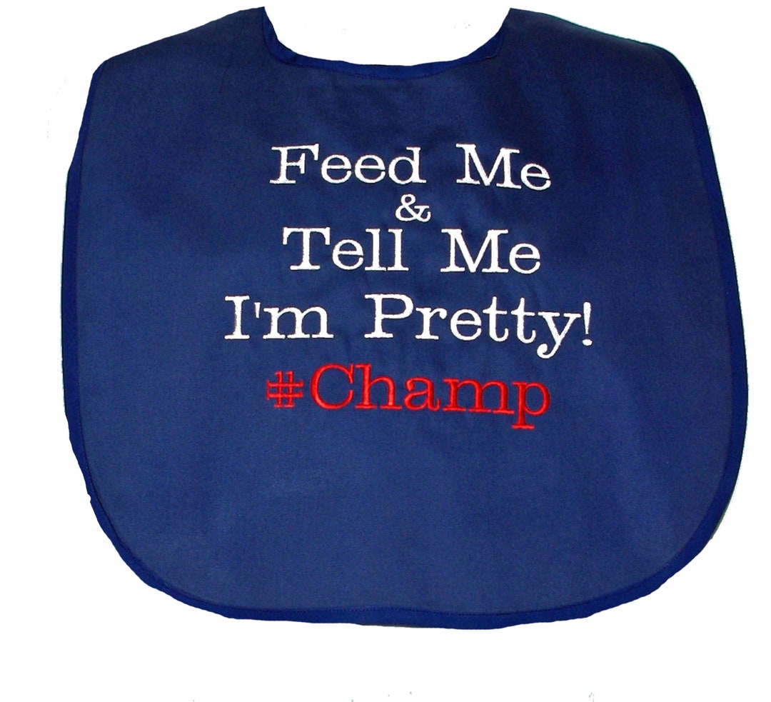 Feed Me Adult Bib, Gag Gift Wedding Party, Son, Husband, Wife, Boss ...