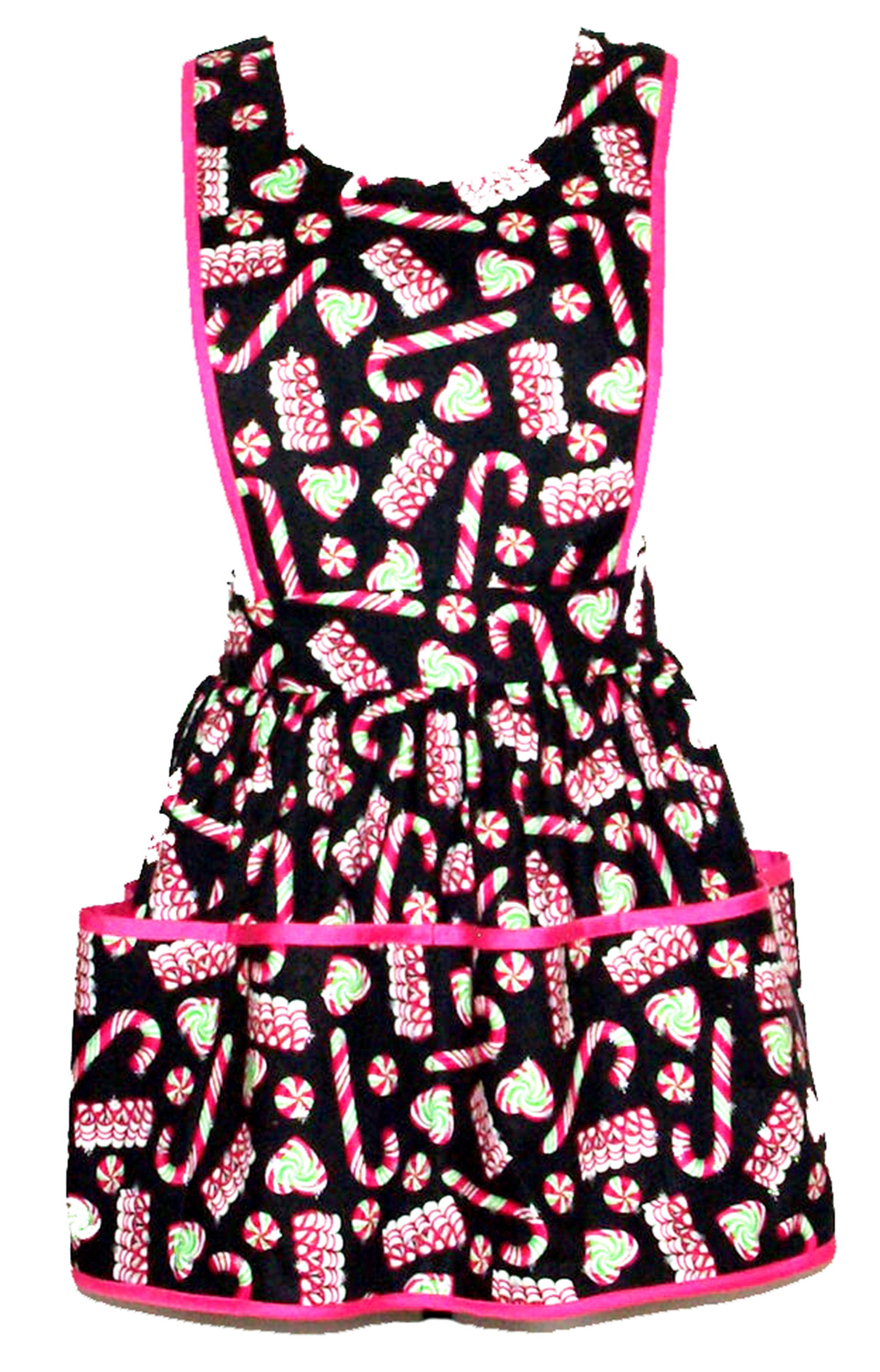 Christmas Apron, Craft Show, Vendor Six Pocket, Matching Child Apron ...