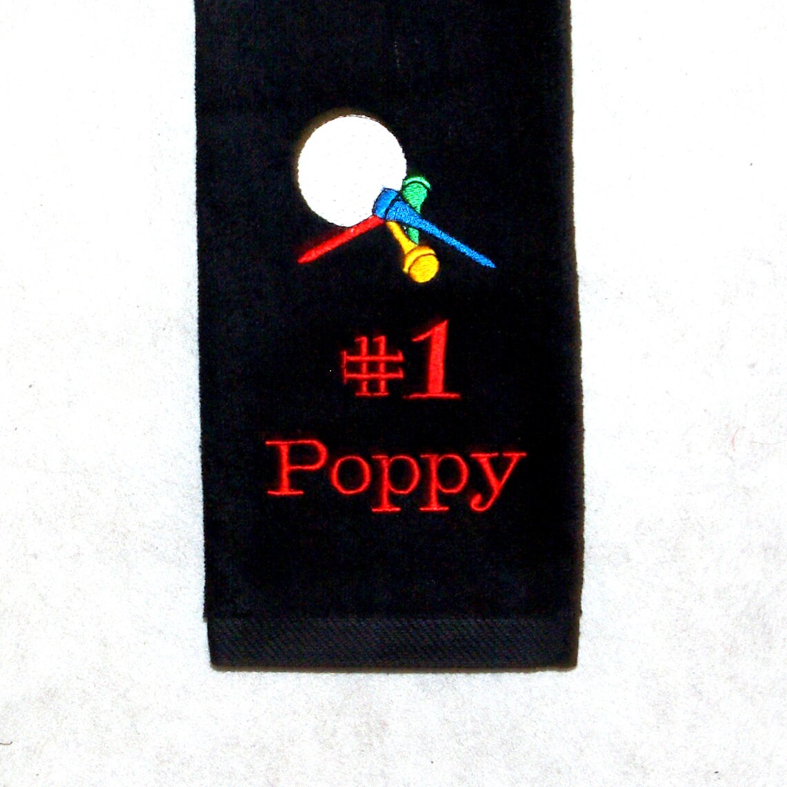Poppy Golf Towel Custom Grandparent Golf Buddy Gift Tees | Etsy
