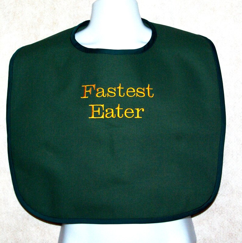 Eating Contest Bib Fastest Eater Custom Adult Gag Gift | Etsy