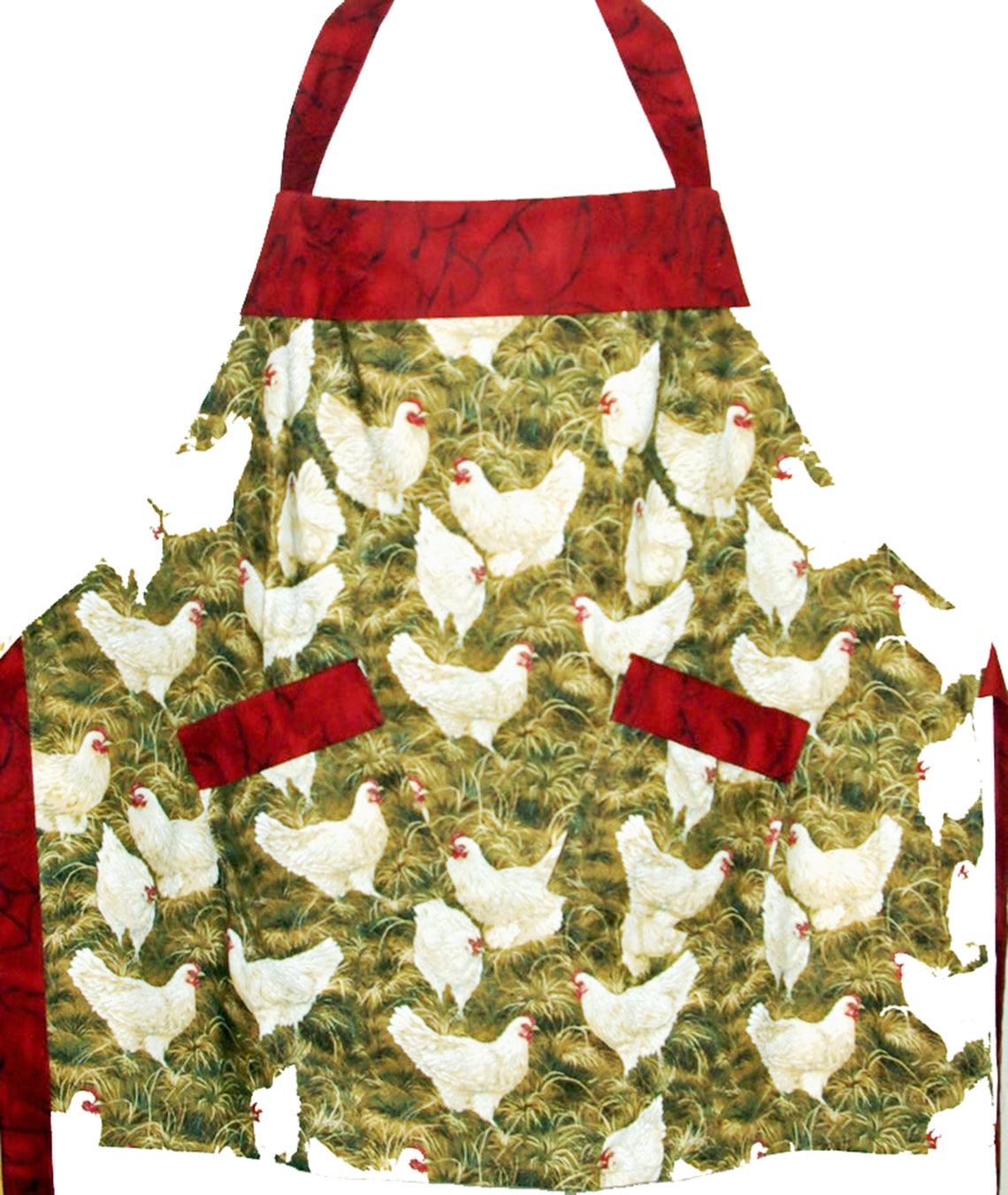 Plus Size Apron Rooster Chicken Housewarming Cotton Kitchen - Etsy