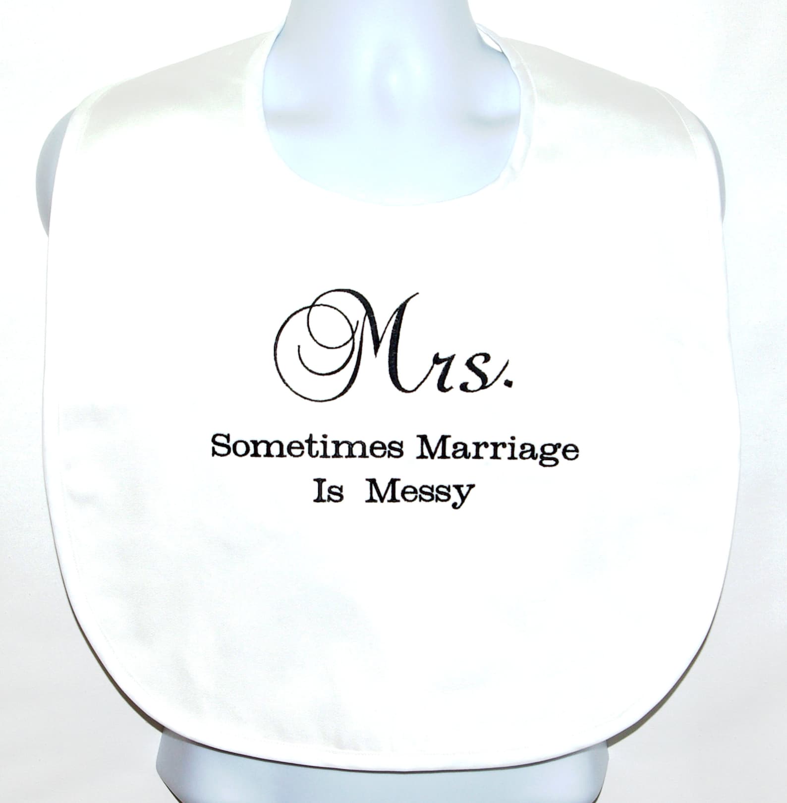 New Bride Gag Gift Bib Custom Mrs Mr Protect Dress | Etsy