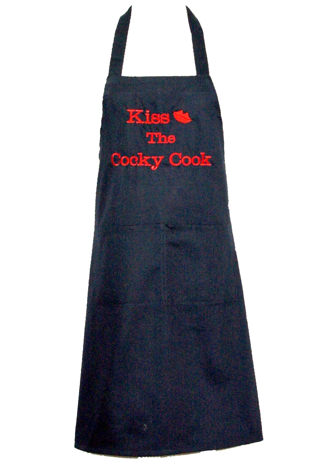 Kiss the Cocky Cook Apron, Custom Cotton Gift, Personalized Gag Gift ...