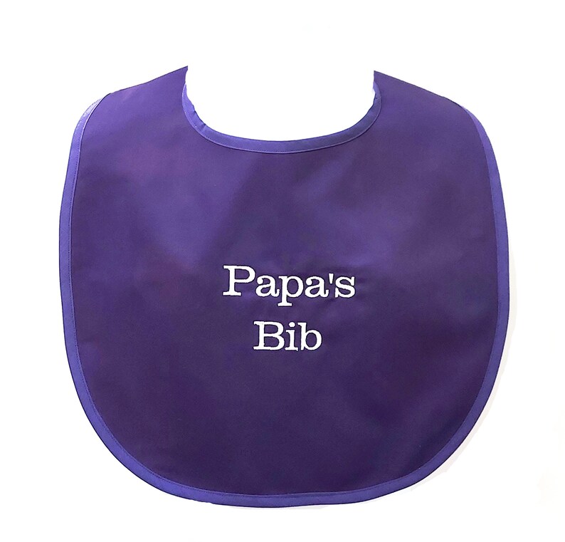 Papa Bib, Adult, Daddy Dad Bib, Custom Personalize Adult Bib, New ...