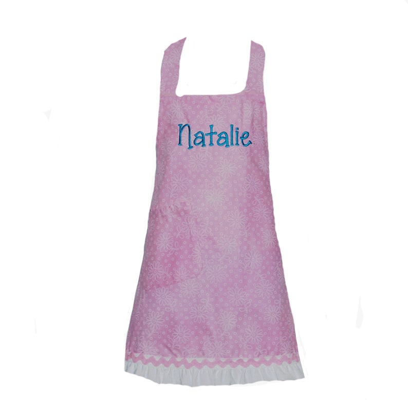 Little Girls Pink Apron Gift From Grandparent Apron for - Etsy