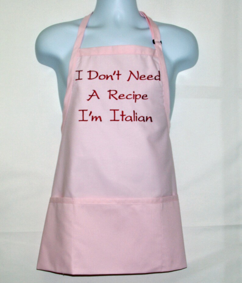 Italian Apron Cook Do Not Need A Recipe Personalized Any | Etsy