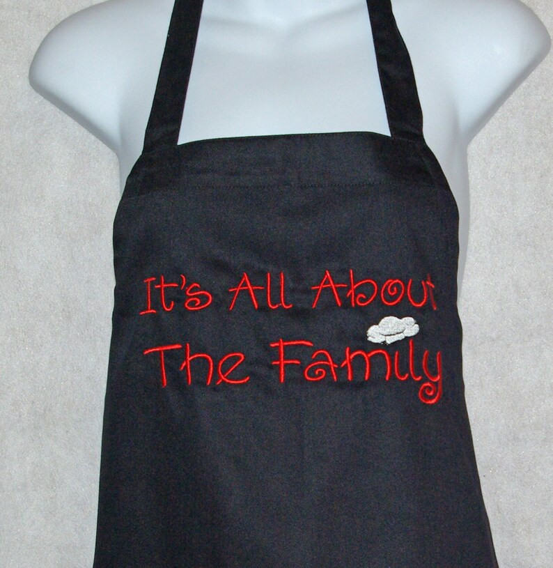 All About Family Apron With Chef Hat Custom Personalized | Etsy