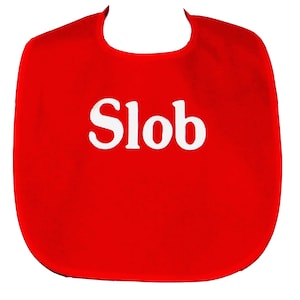 Adult Bib for Slob, Custom Gag, Birthday Prank Gift, For, Coworker ...