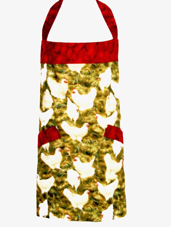 Plus Size Apron Rooster Chicken Housewarming Kitchen Shower | Etsy