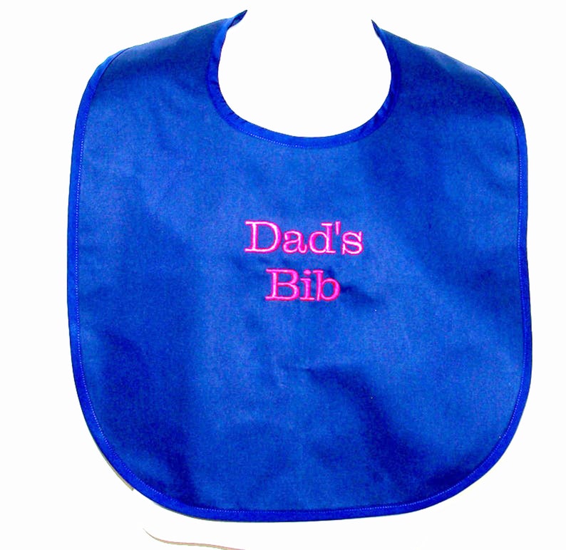 Papa Bib, Adult, Daddy Dad Bib, Custom Personalize Adult Bib, New ...