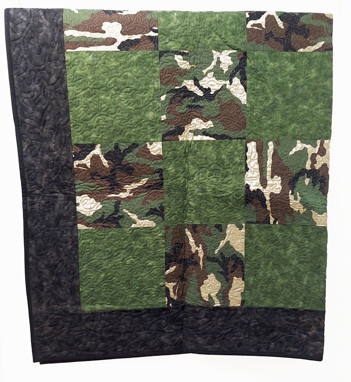 Camo Camouflage Family Tree Quilt Custom 50 Anniversary Gift - Etsy