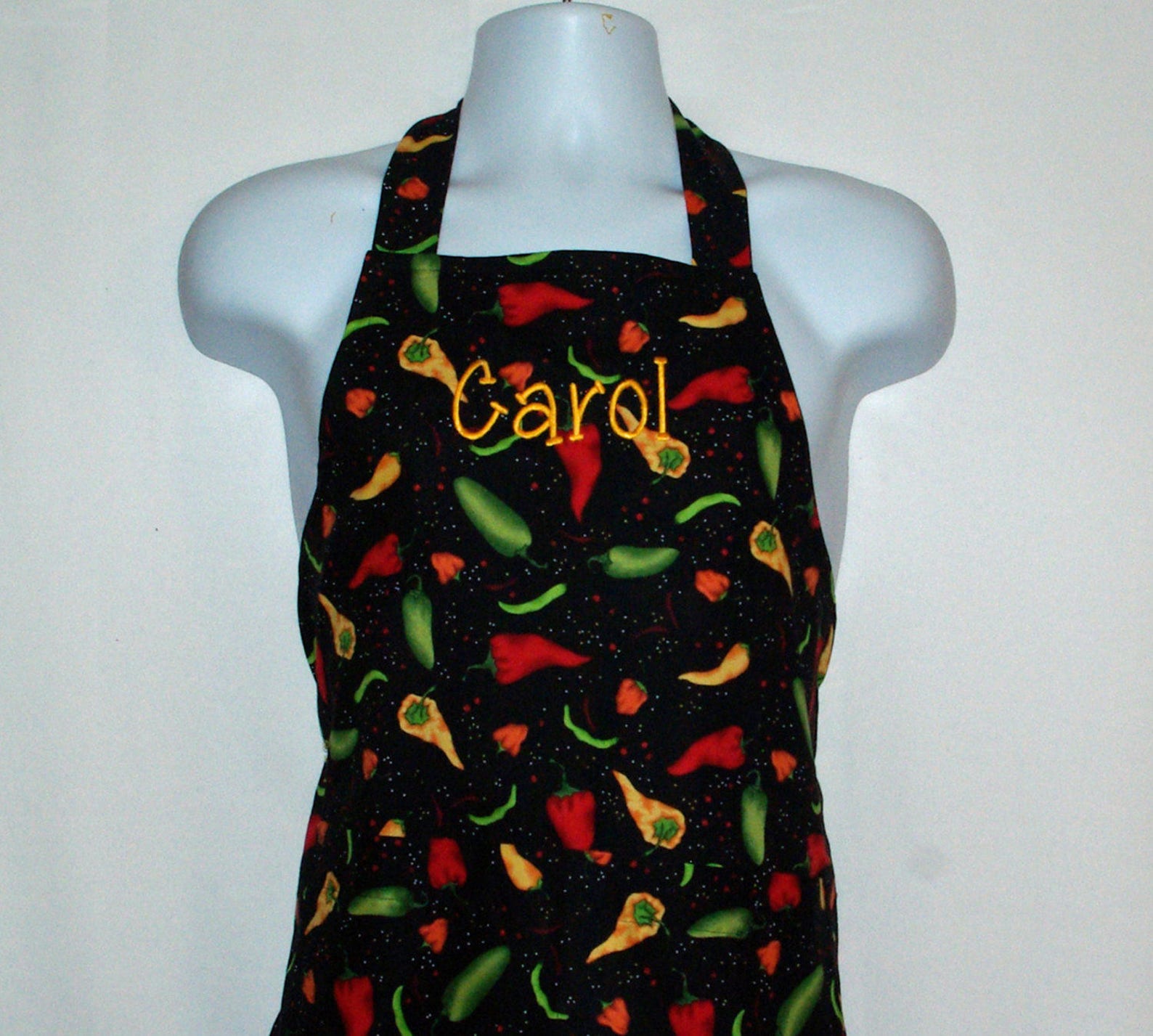 Hot Chili Pepper Petite Apron Custom Personalized Cotton | Etsy